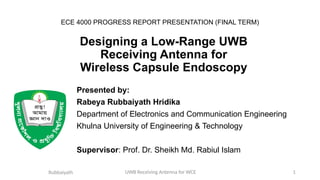 Designing a UWB Antenna at Receiving End for Wireless Capsule Endoscopy ...