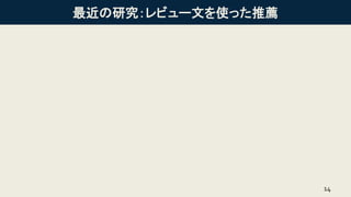 [DL輪読会]Deep Learning based Recommender System: A Survey and New Perspectives | PPT