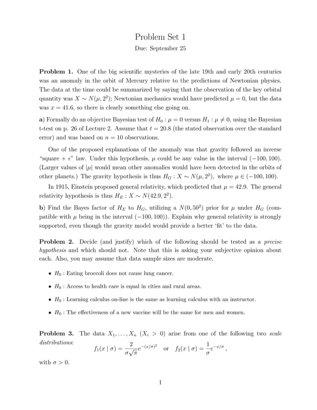 2018 MUMS Fall Course - Problem Set 1 (Attachment for Class ...
