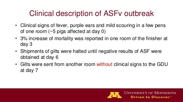 Dr. Gustavo Lopez - African Swine Fever (ASF) experiences in a large