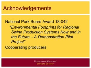 Dr. Erin Cortus - Lessons Learned from Environmental Footprints of ...