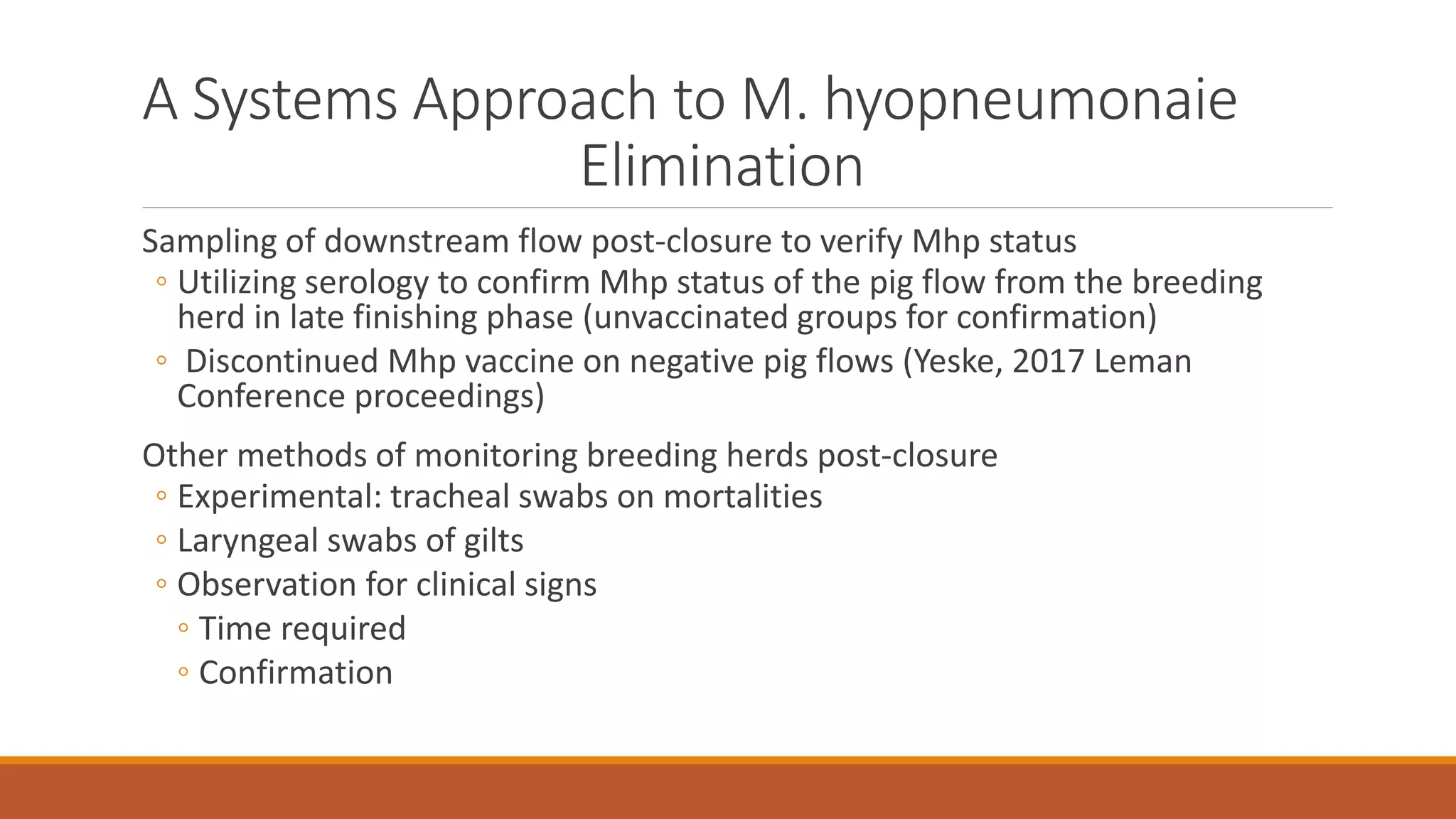 Dr. Mark Schwartz - A System Approach to Mycoplasma hyopneumoniae ...