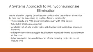 Dr. Mark Schwartz - A System Approach to Mycoplasma hyopneumoniae Elimination | PDF