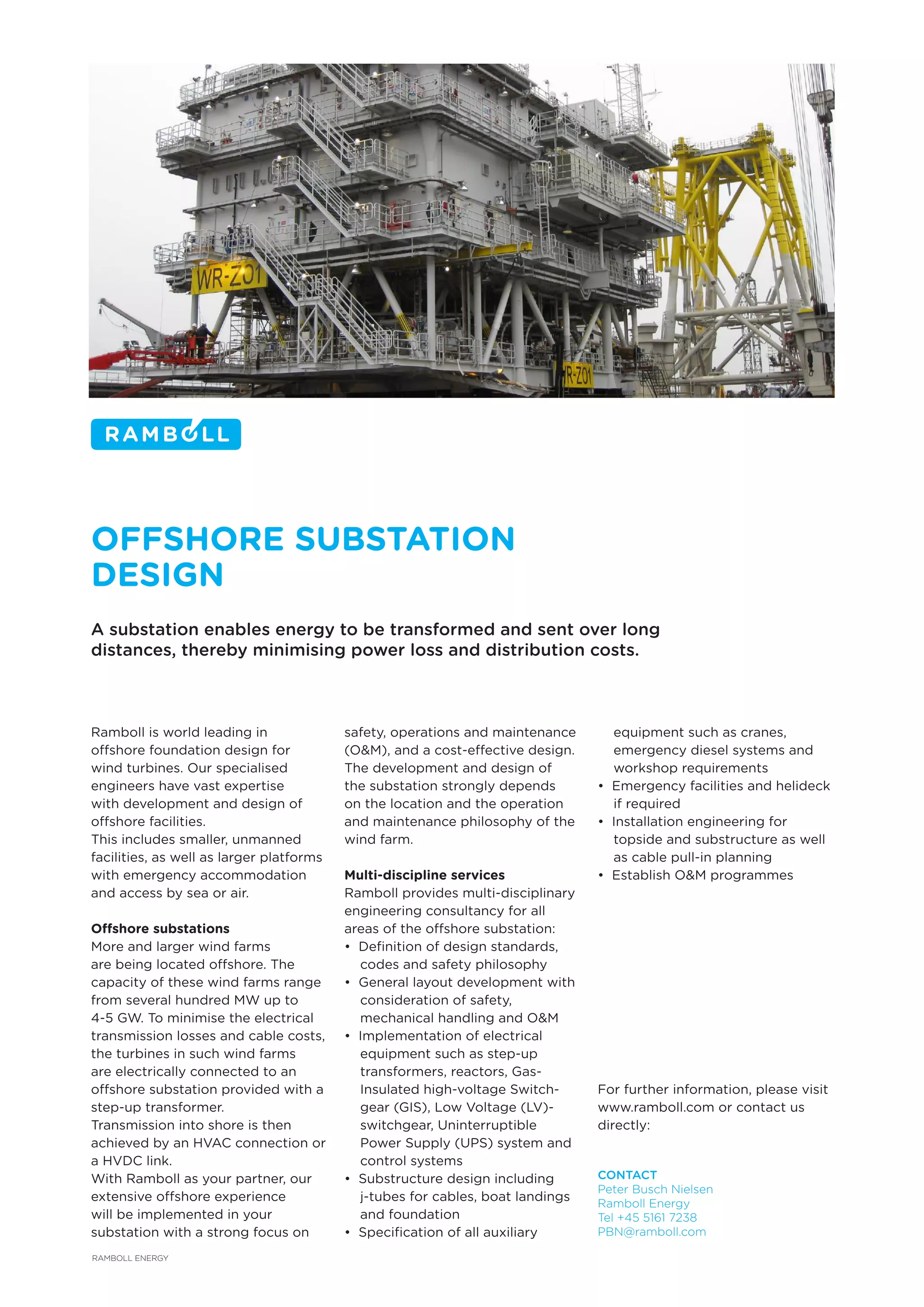 Offshore substation design in Ramboll | PDF