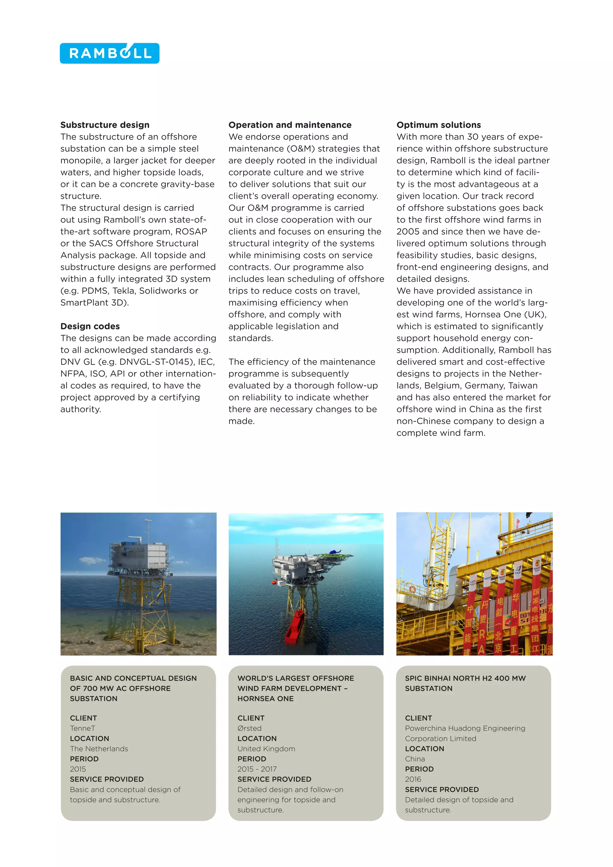 Offshore substation design in Ramboll | PDF