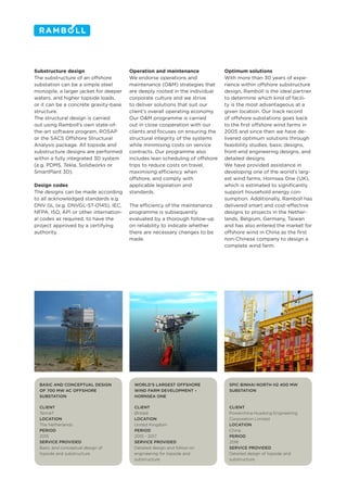 Offshore substation design in Ramboll | PDF
