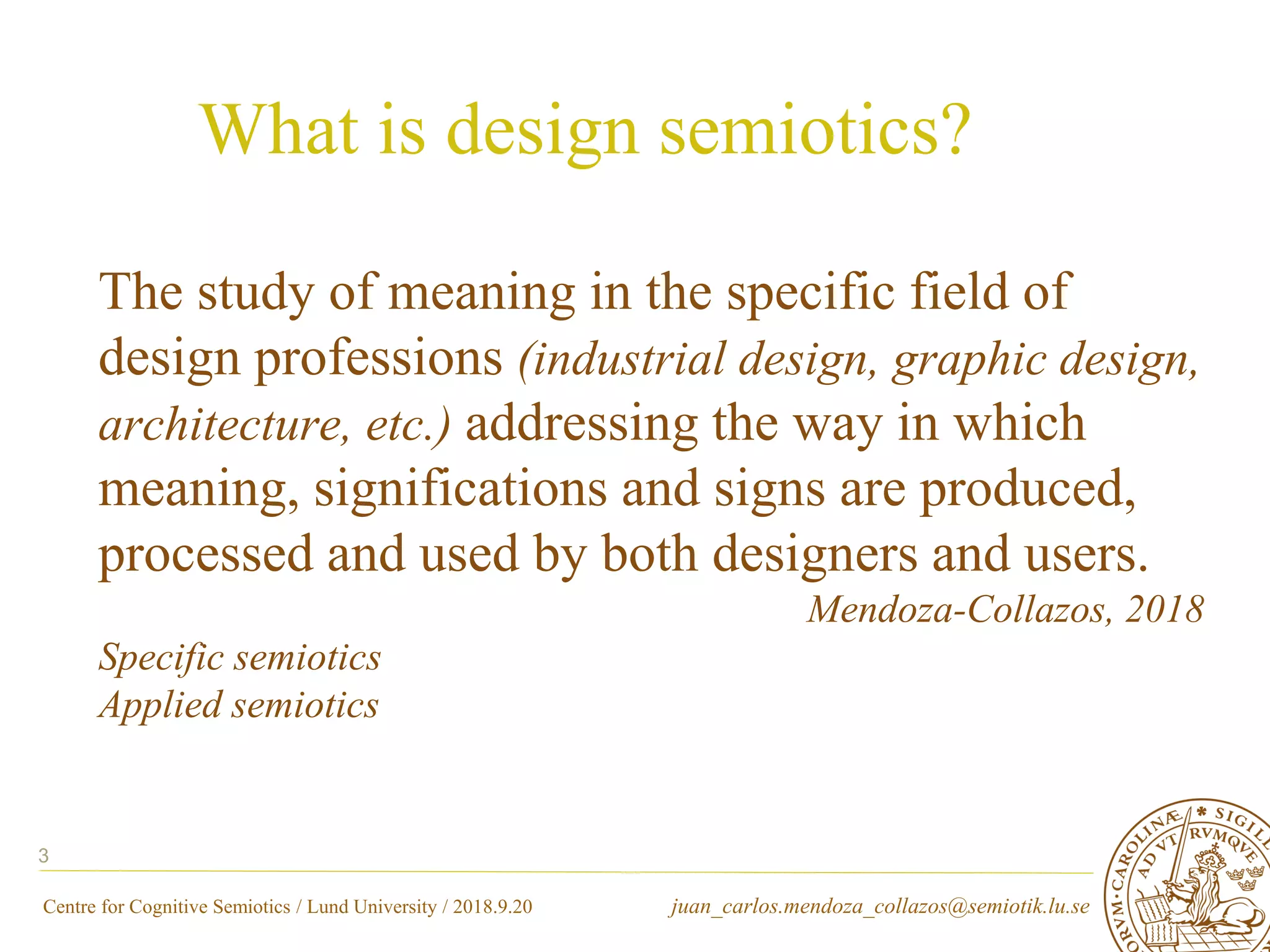 What is semiotics of design? | PDF