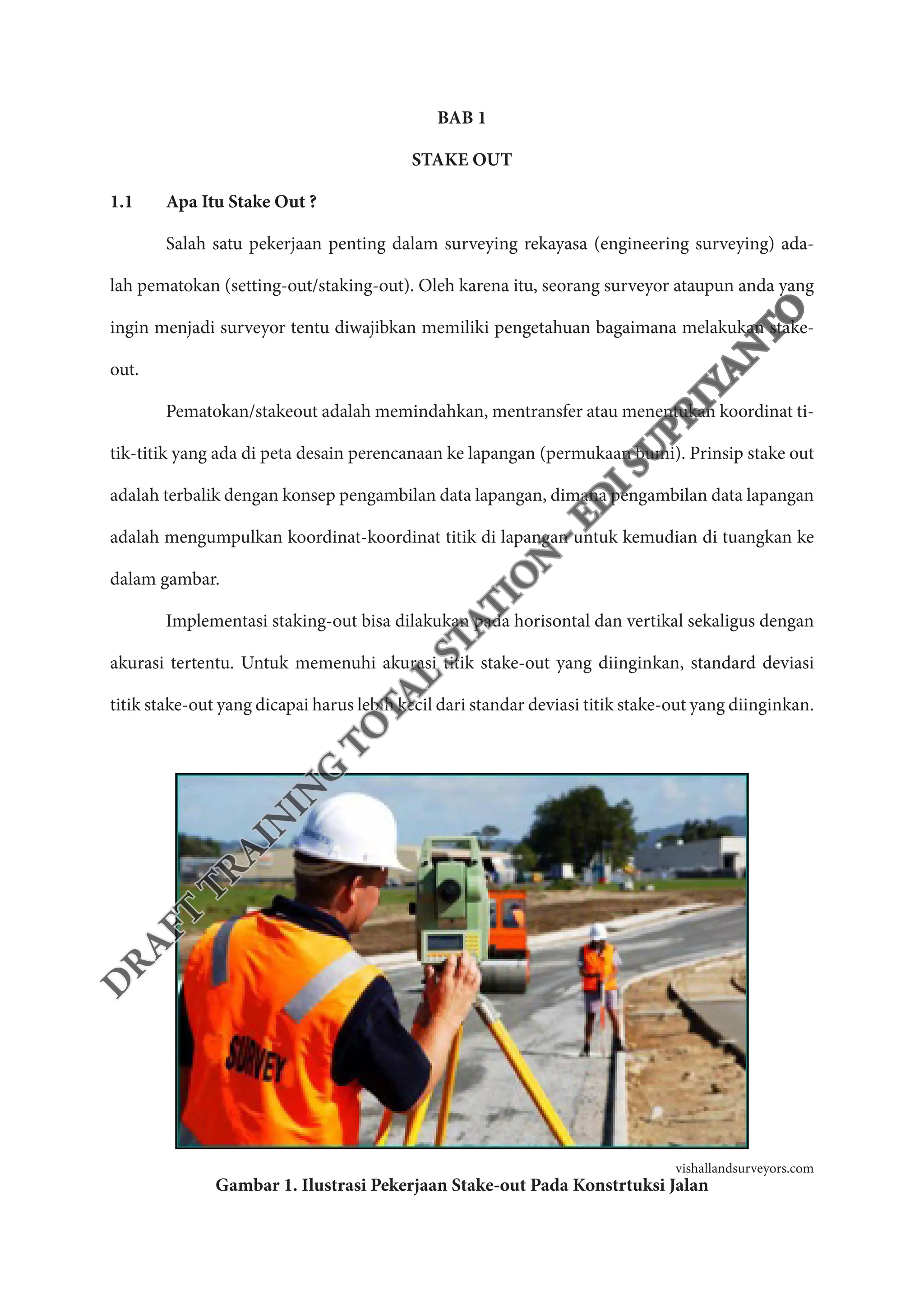 Training Total Station Stake Out (Angle & Distance Method) | PDF