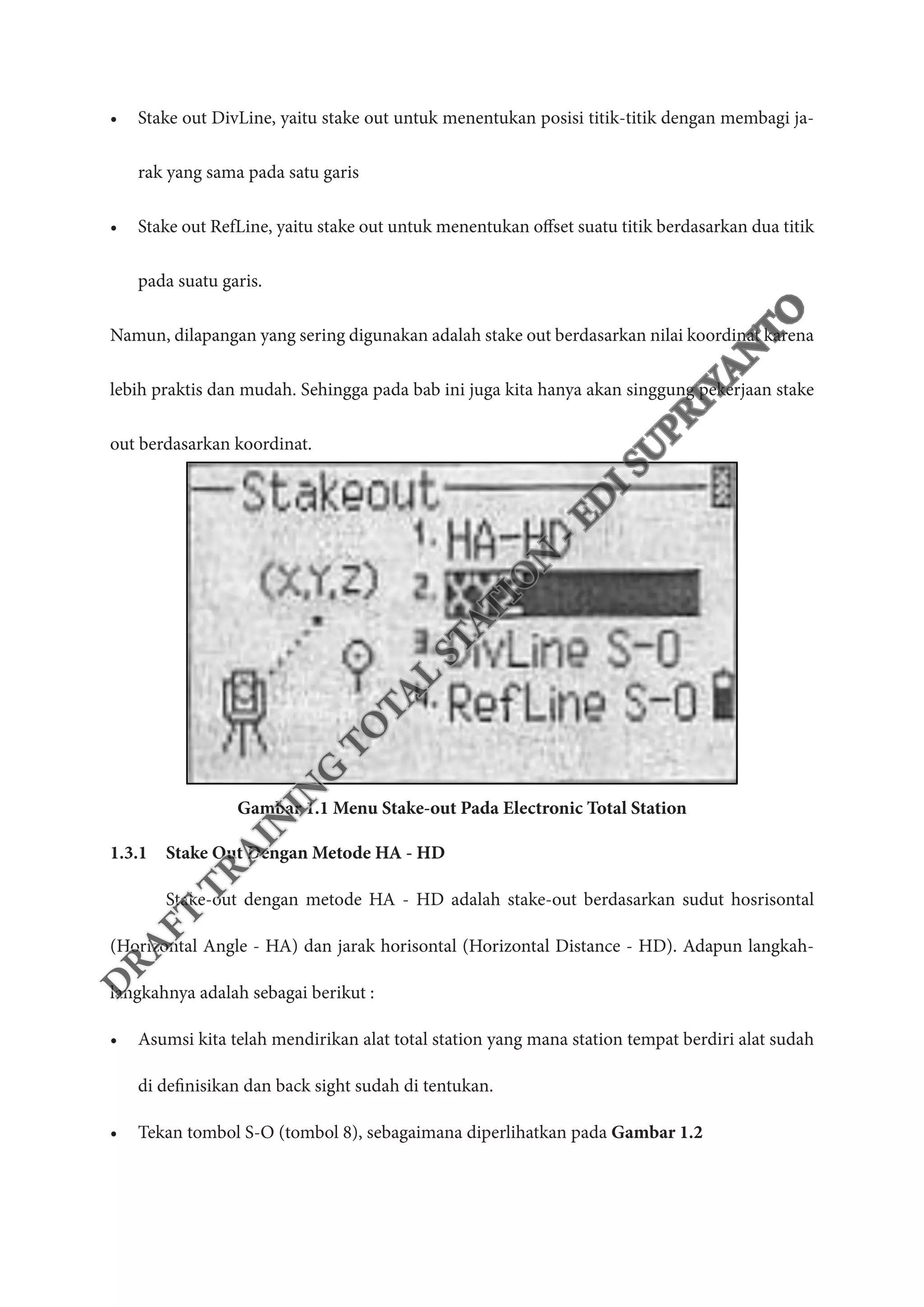 Training Total Station Stake Out (Angle & Distance Method) | PDF