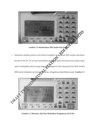 Training Total Station Stake Out (Angle & Distance Method) | PDF