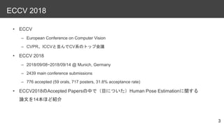 [DL輪読会]Human Pose Estimation @ ECCV2018 | PPT