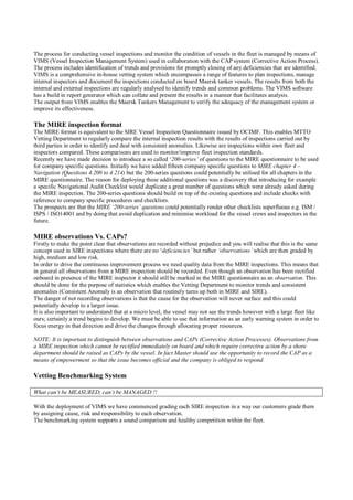 Vetting Inspections - Managing Performance through Self Regulati | PDF