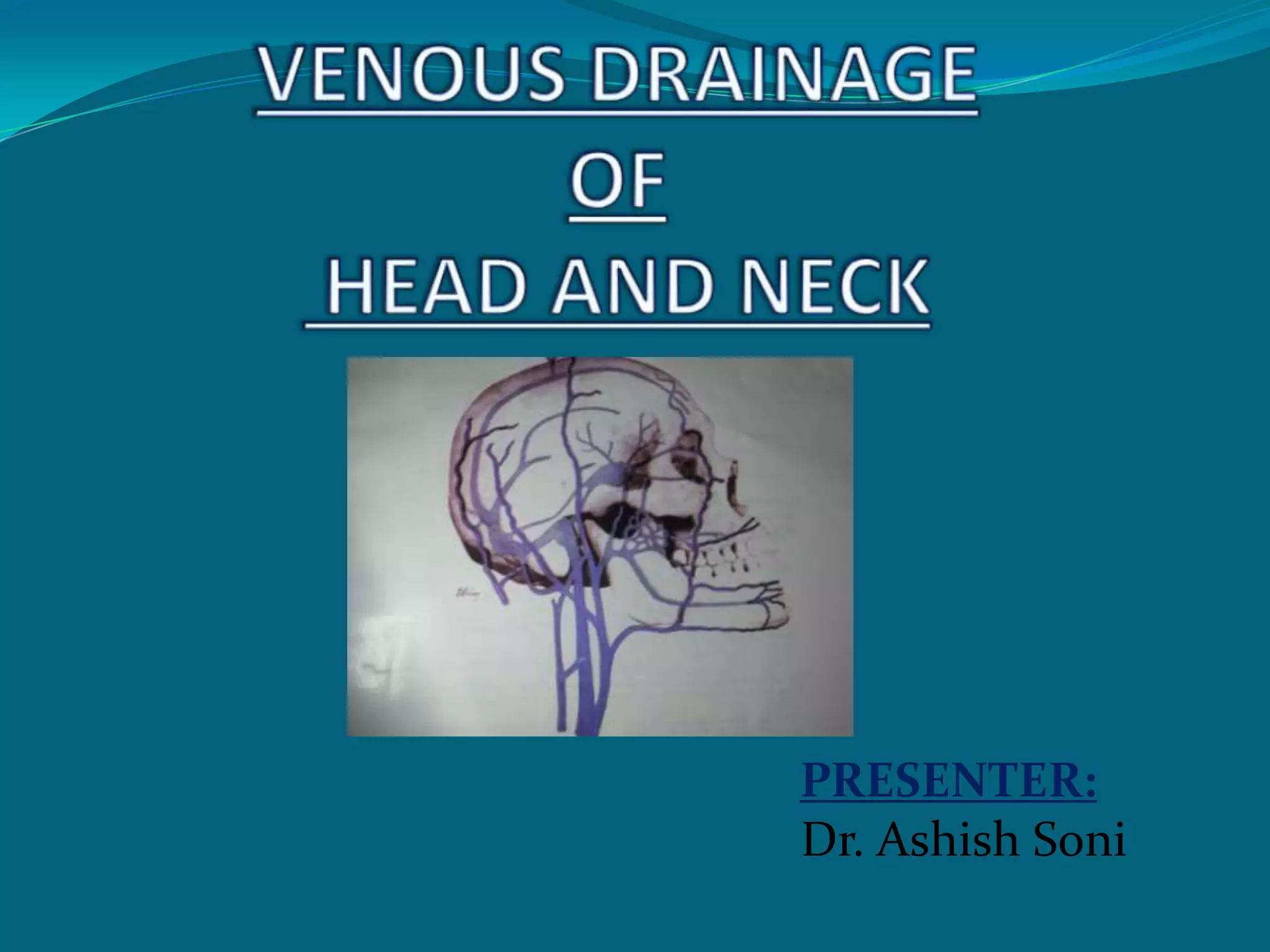 venous supply of head & neck | PPTX