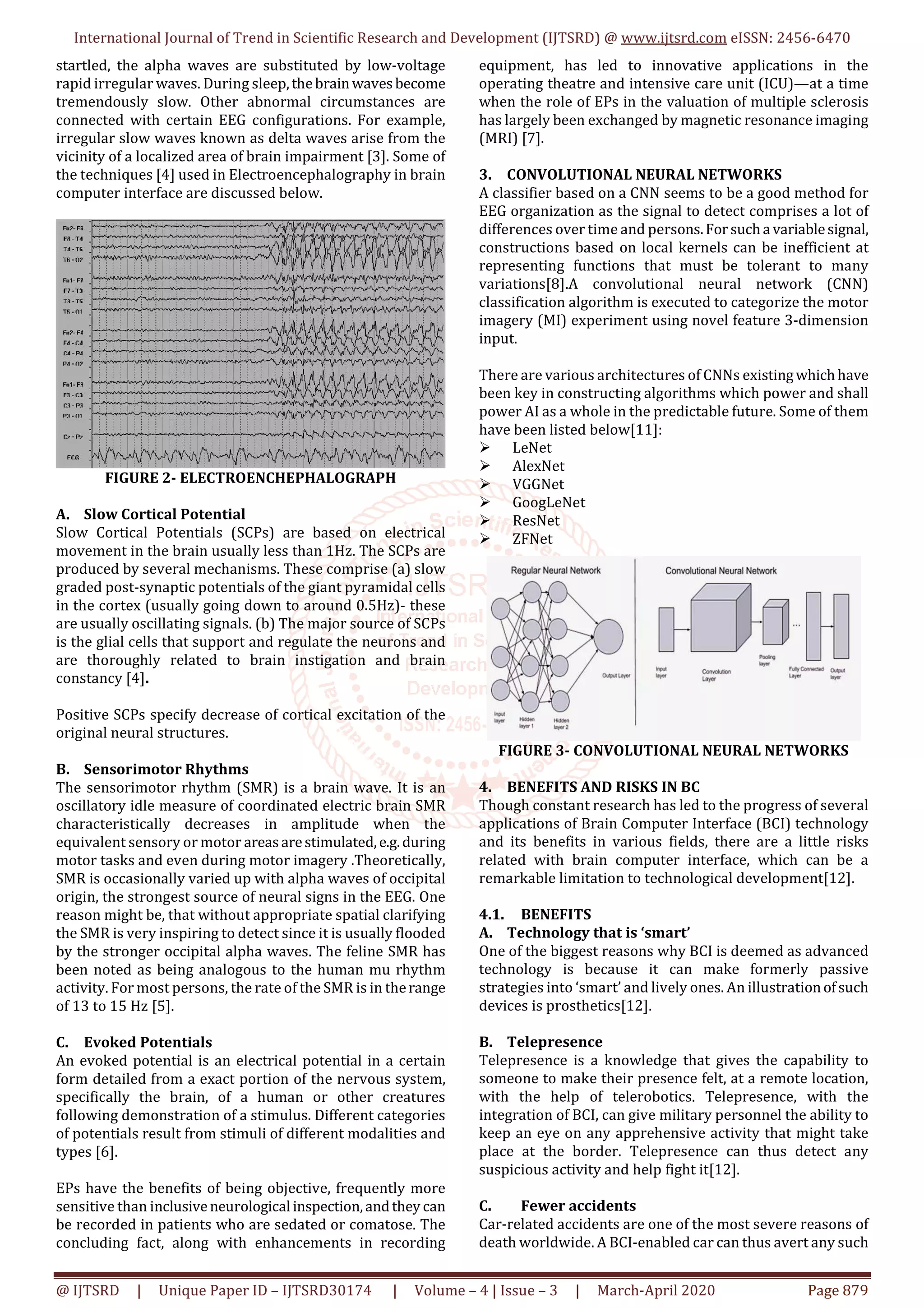 Brain Computer Interfacing Using Electroencephalography And Convolutional Neural Networks Pdf