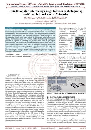 Brain Computer Interfacing using Electroencephalography and Convolutional Neural Networks | PDF