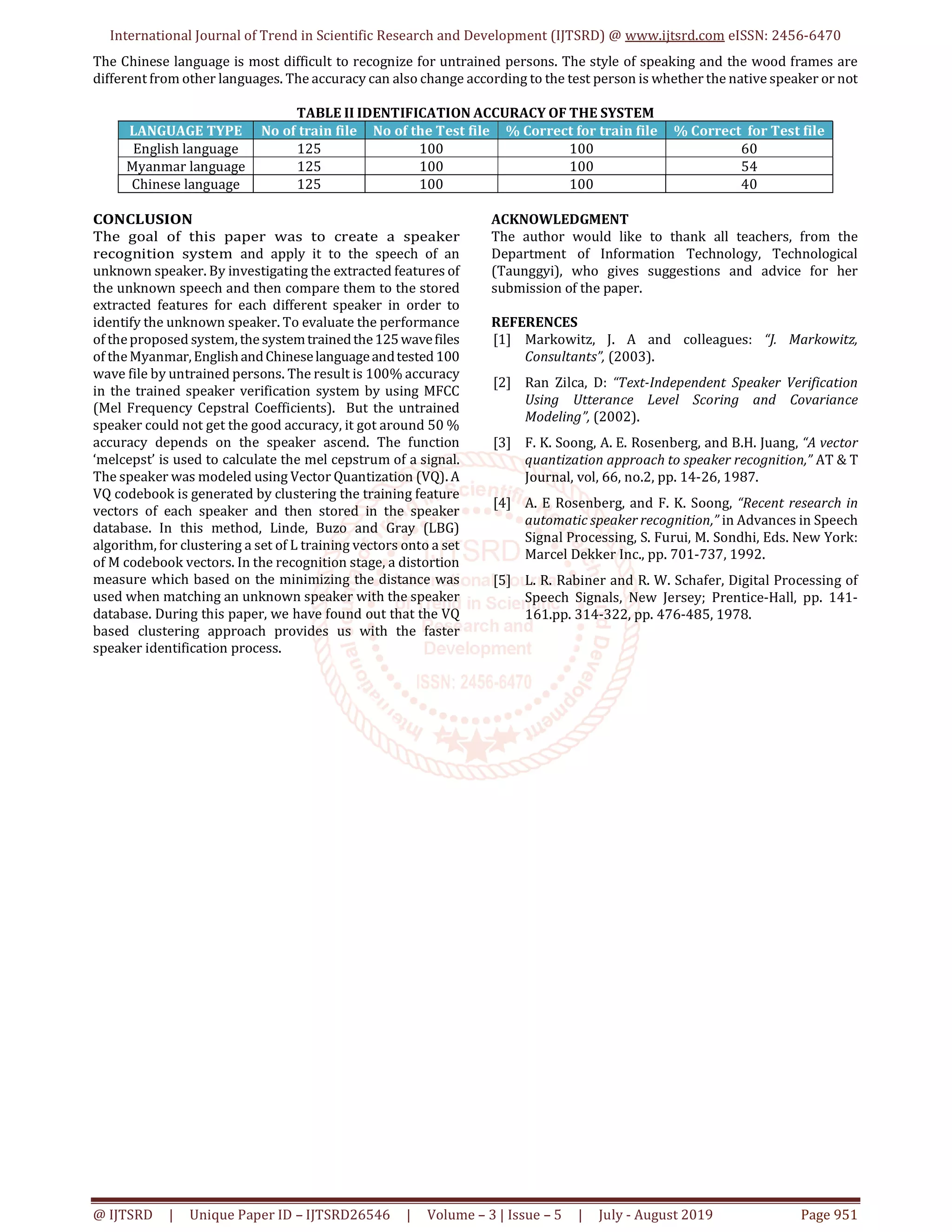 Classification of Language Speech Recognition System | PDF | Digital Audio | Computer Software ...