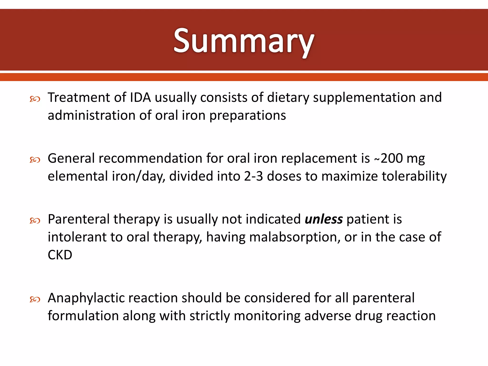 Iron Deficiency Anemia (IDA) | PPTX