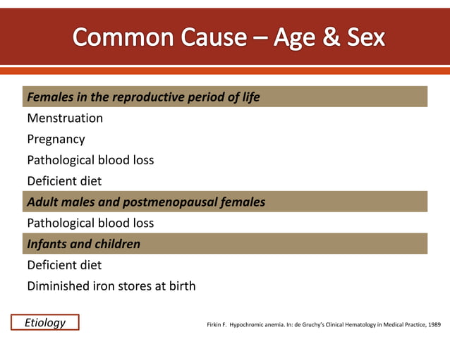 Iron Deficiency Anemia (IDA) | PPTX | Blood Disorders | Diseases and ...
