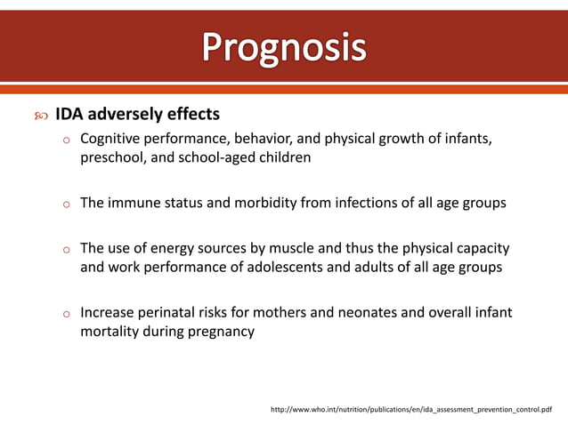 Iron Deficiency Anemia (IDA) | PPTX | Blood Disorders | Diseases and ...