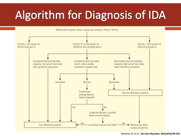 Iron Deficiency Anemia (IDA) | PPTX | Blood Disorders | Diseases and ...