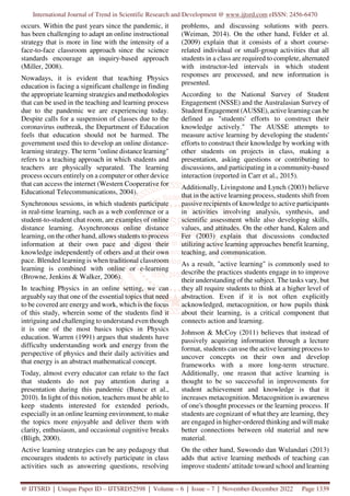 Effects of Active Learning Strategies in Teaching Physics | PDF