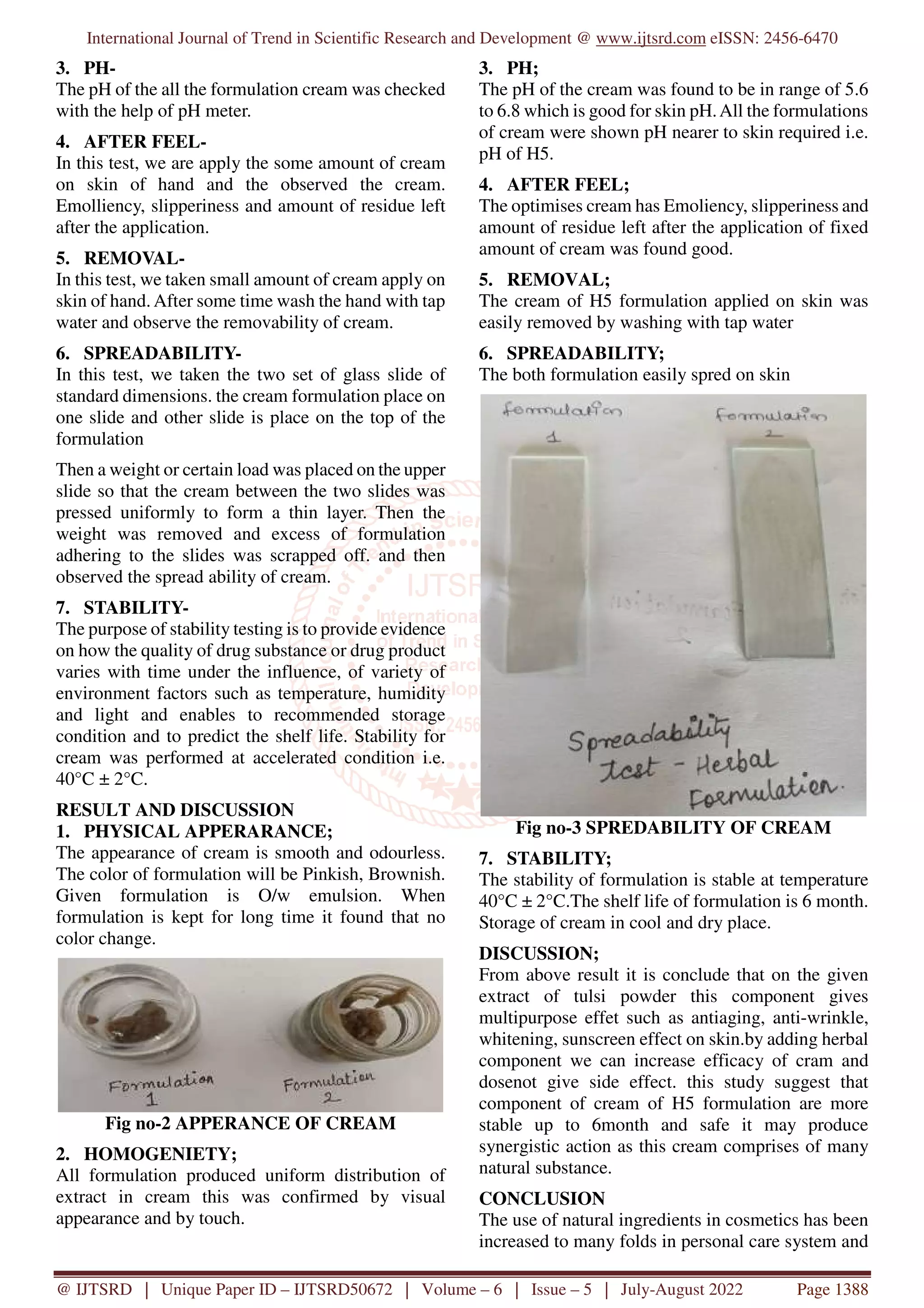 Formulation, Development and Evaluation of Herbal Antiaging Cream | PDF