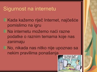 Sigurnost na internetu | PPT