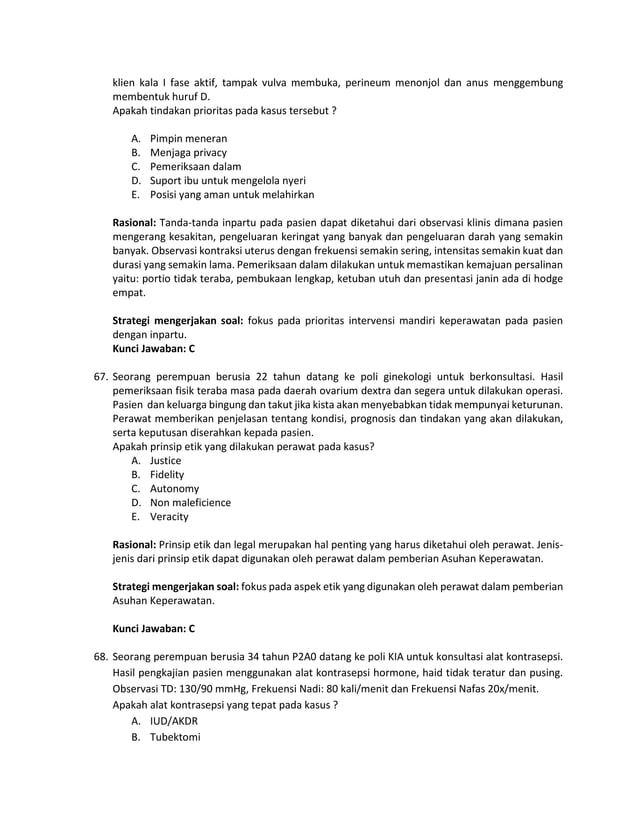 180 Soal & Pembahasan Keperawatan | PDF