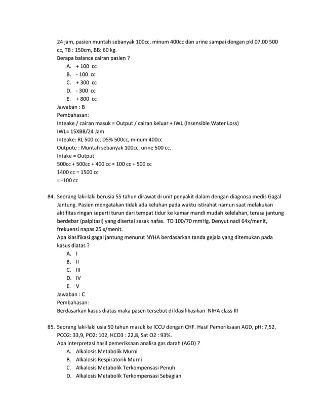 180 Soal & Pembahasan Keperawatan | PDF