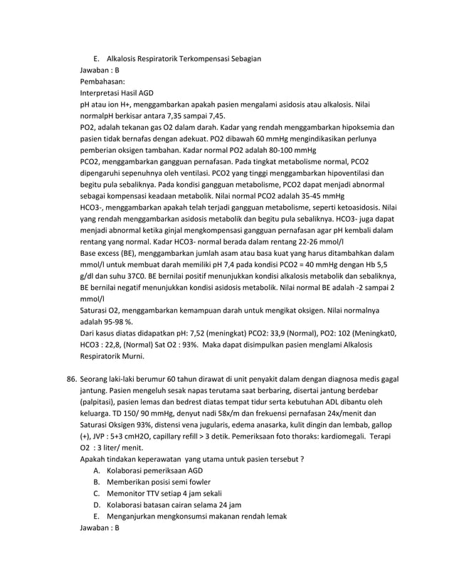 180 Soal & Pembahasan Keperawatan | PDF