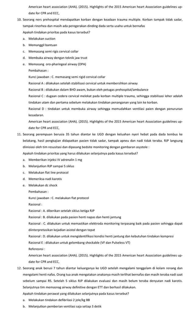 180 Soal & Pembahasan Keperawatan | PDF