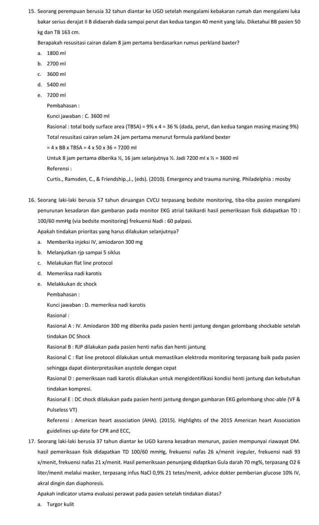180 Soal & Pembahasan Keperawatan | PDF