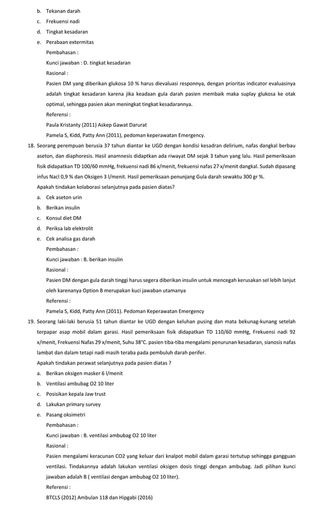 180 Soal & Pembahasan Keperawatan | PDF