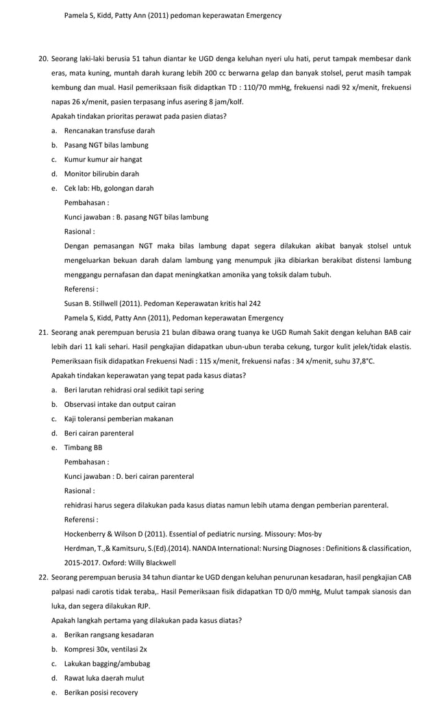 180 Soal & Pembahasan Keperawatan | PDF