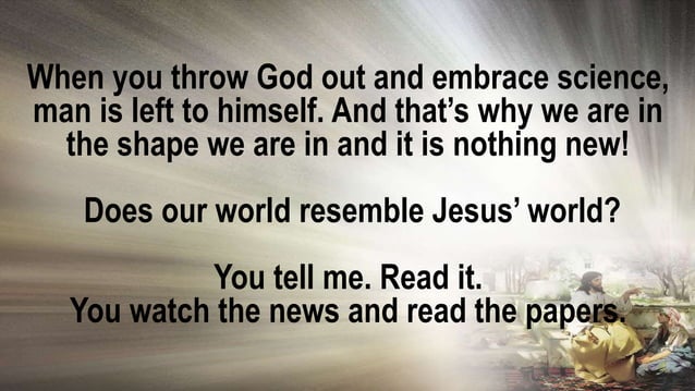 180 what Jesus Said About This Sinful Generation | PPT