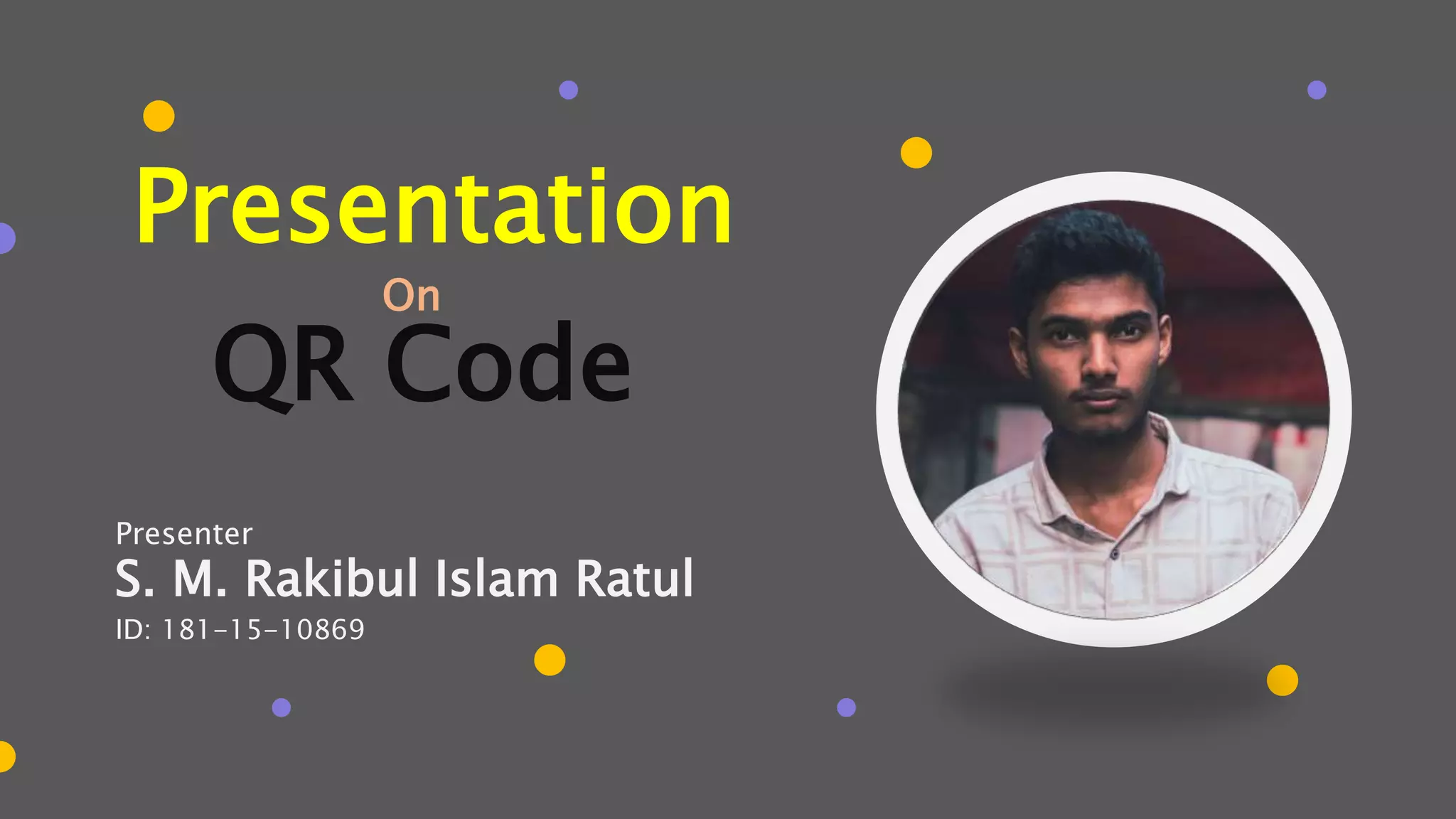 Presentation on QR code. | PPTX