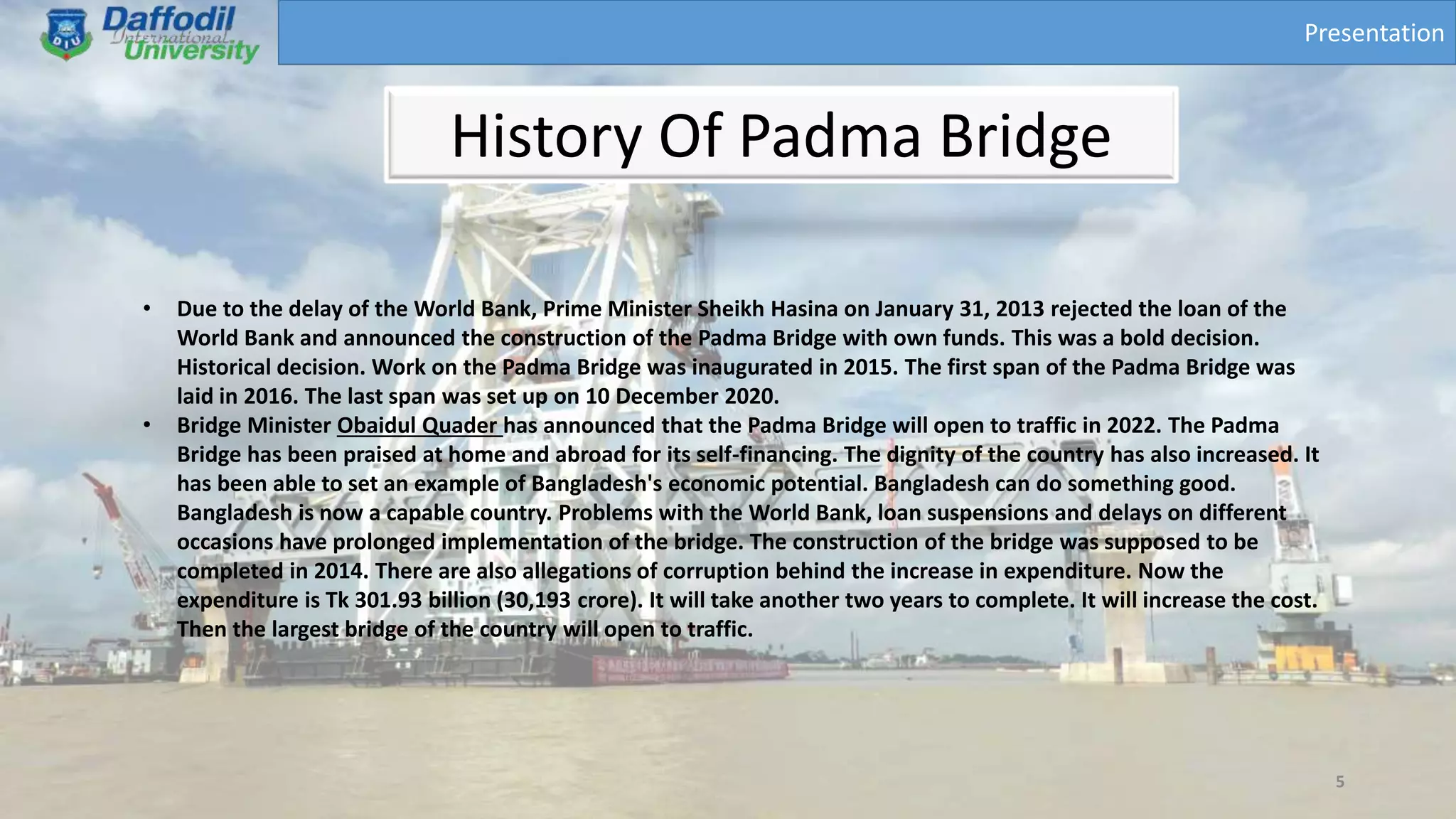 padma bridge presention | PPTX