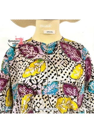 Blouse Batik Bunga by Rumah Jahit Azka | PDF