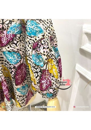 Blouse Batik Bunga by Rumah Jahit Azka | PDF