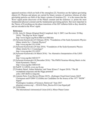 Wow! Signal Decoded as Foundations of Theory of Everything | PDF