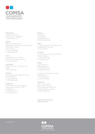 Catalogue of COMSA Cleanroom Technology | PDF | Civil Engineering Industry | Industries