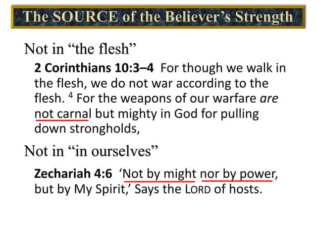 Be Strong in the Lord | PPT