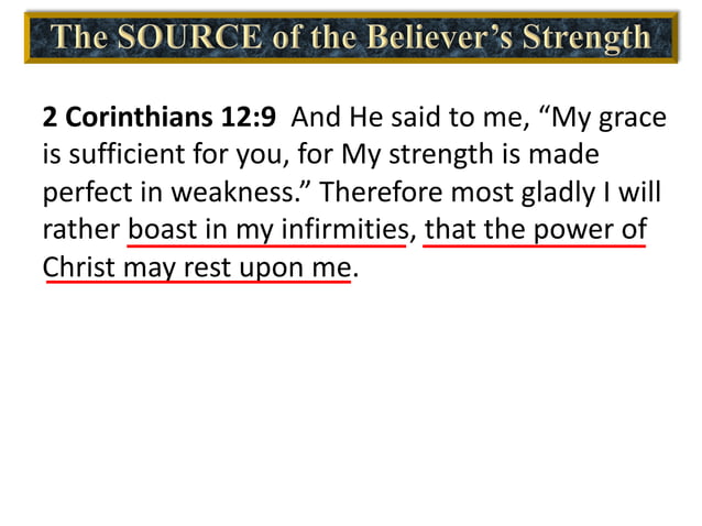 Be Strong in the Lord | PPT