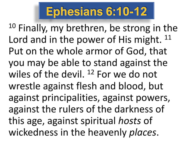 Be Strong in the Lord | PPT