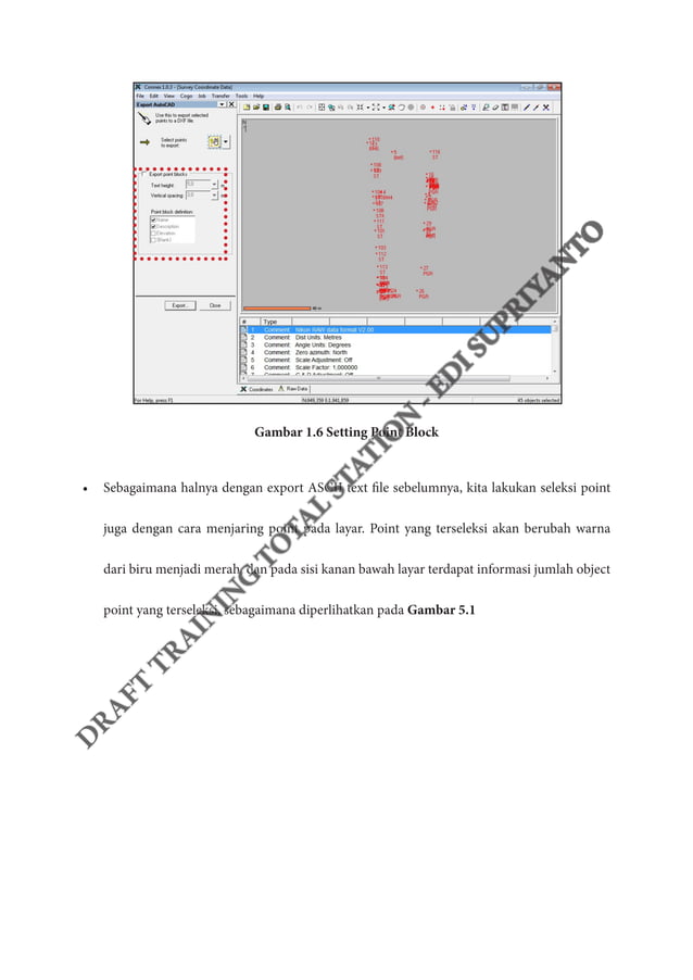 Training Total Station - Transfer Data | PDF