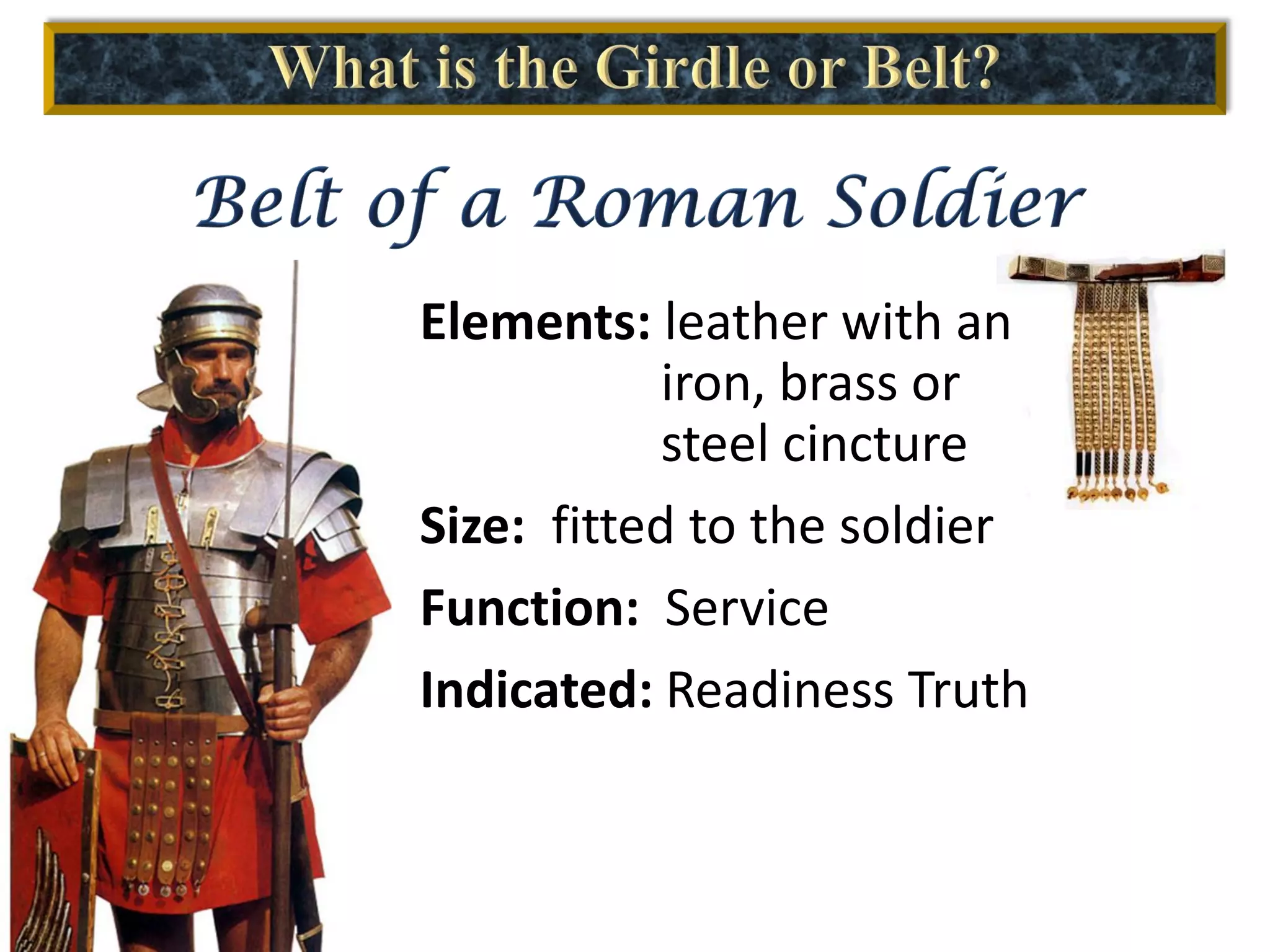 The Belt of Truth - Ephesians 6:14 | PDF