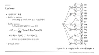 [Tool] Tree Tagger 를 이용한 한국어 품사 태깅 | PDF