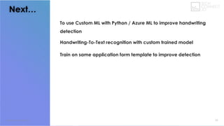 Handwriting Detection with Microsoft Cognitive Services | PDF