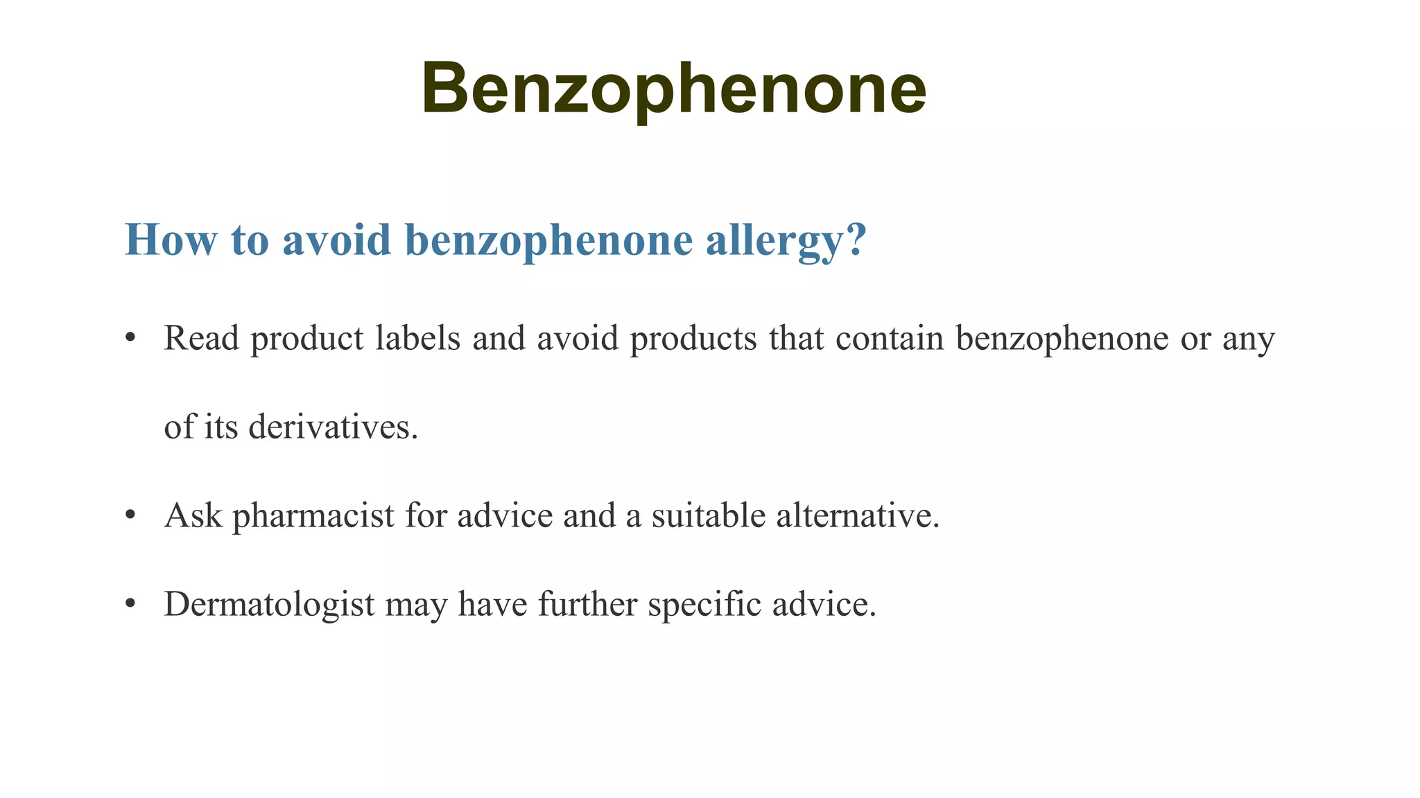 Benzophenone & Butylated Compounds | PPTX | Skin Care | Beauty