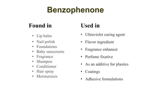 Benzophenone & Butylated Compounds | PPTX